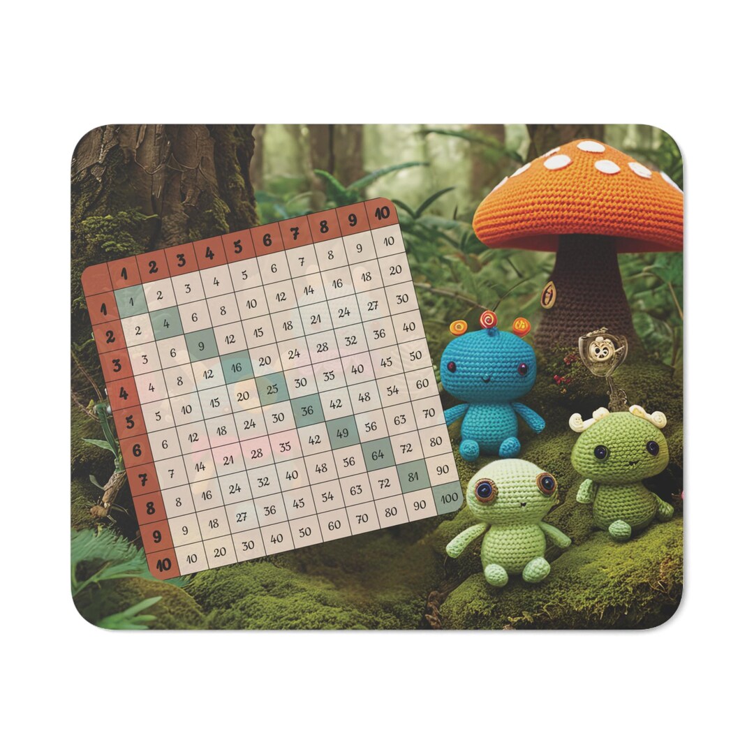 Multiplication Table Desk Mouse Pad, Educational Children's Gaming ...