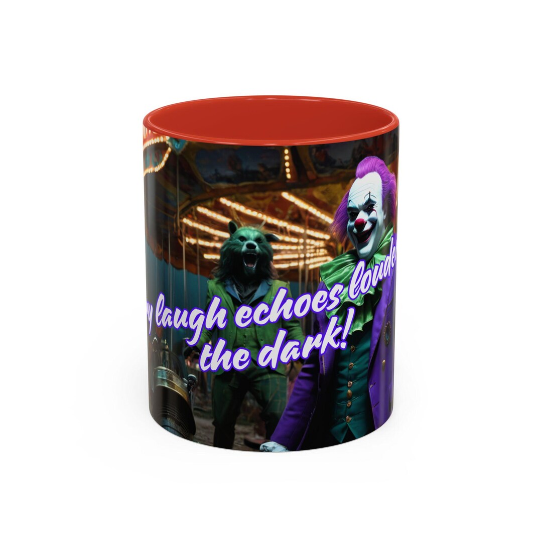 Unique Werewolf and Clown Amusement Park Coffee Mug for Horror Fans - Etsy