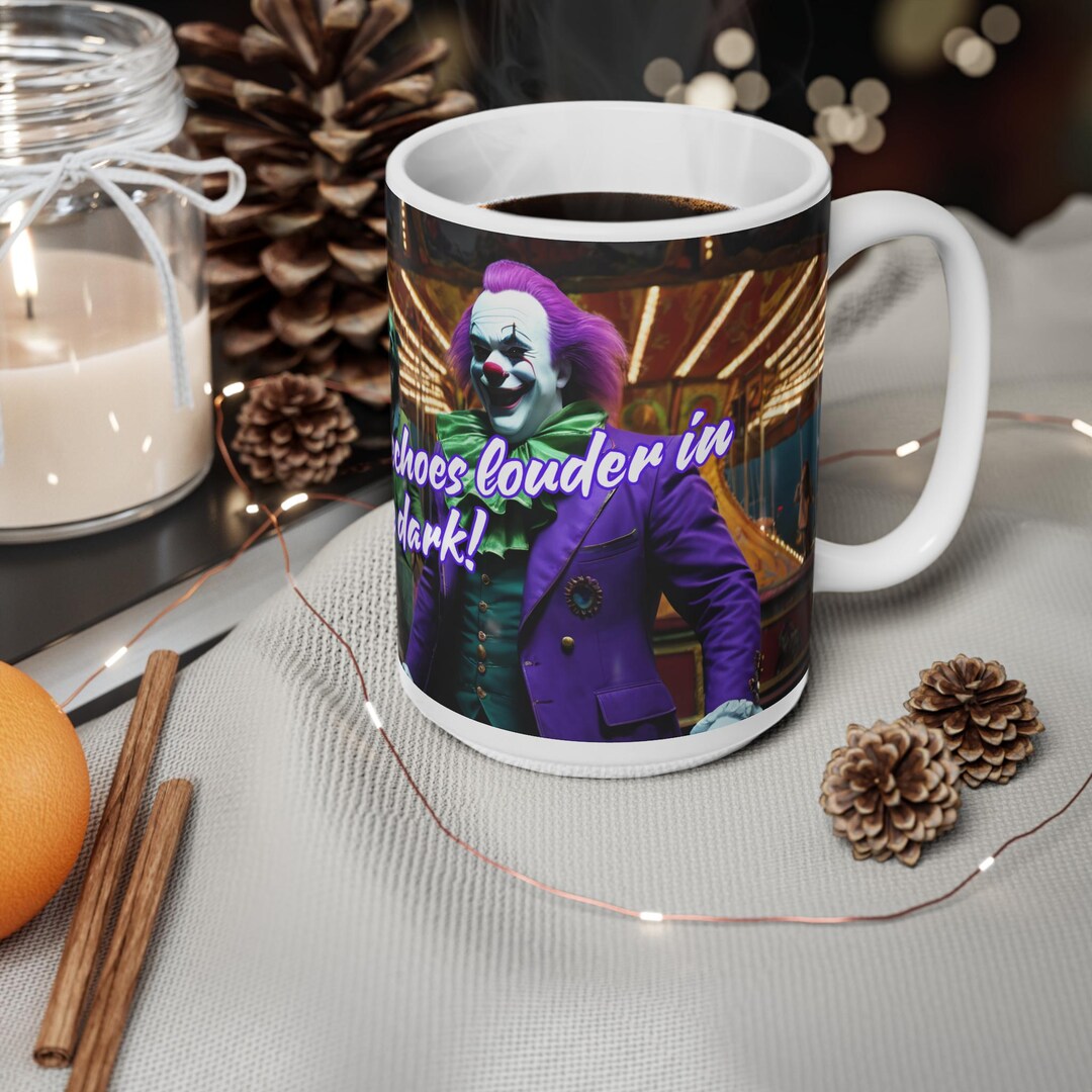 Unique Werewolf and Clown Amusement Park Coffee Mug for Horror Fans - Etsy