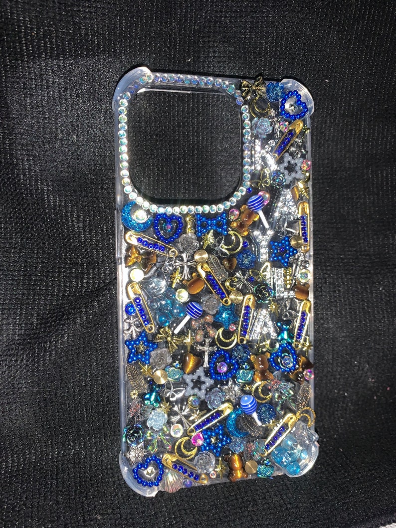 Stary Night Blue & Gold iPhone Android Junk Phone Case - Etsy