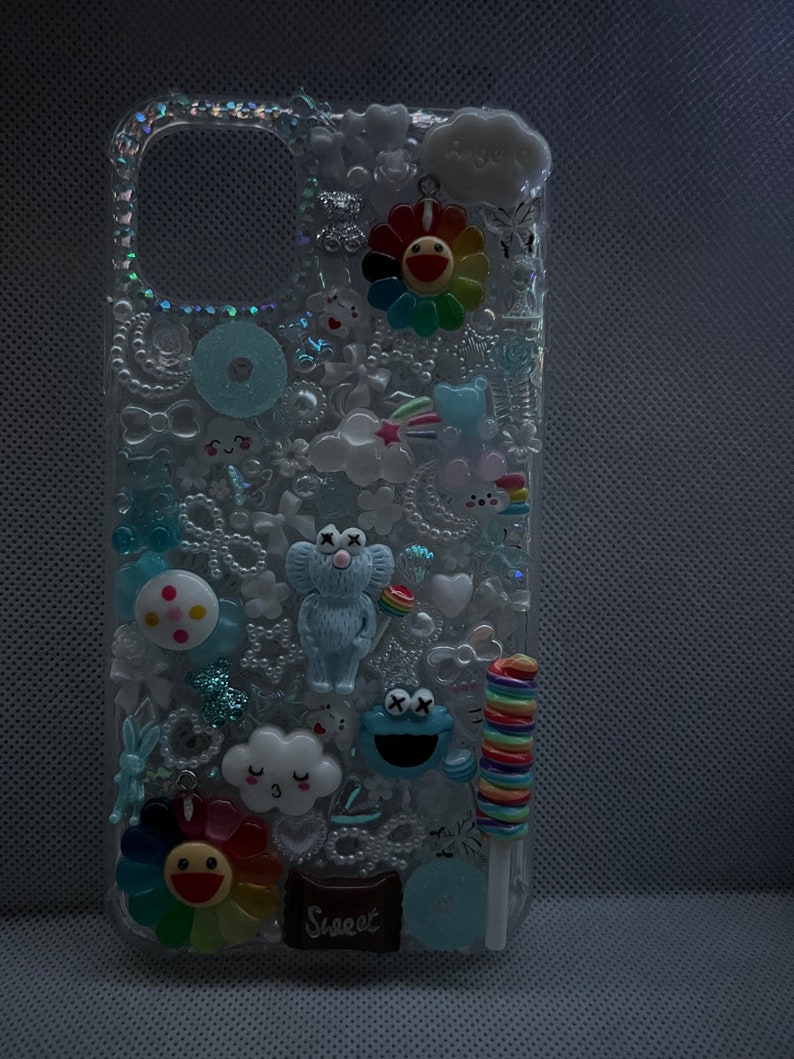 Head in the Clouds Blue & White iPhone Android Junk Phone Case - Etsy