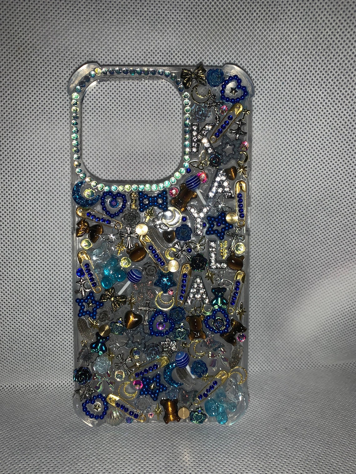 Stary Night Blue & Gold iPhone Android Junk Phone Case - Etsy