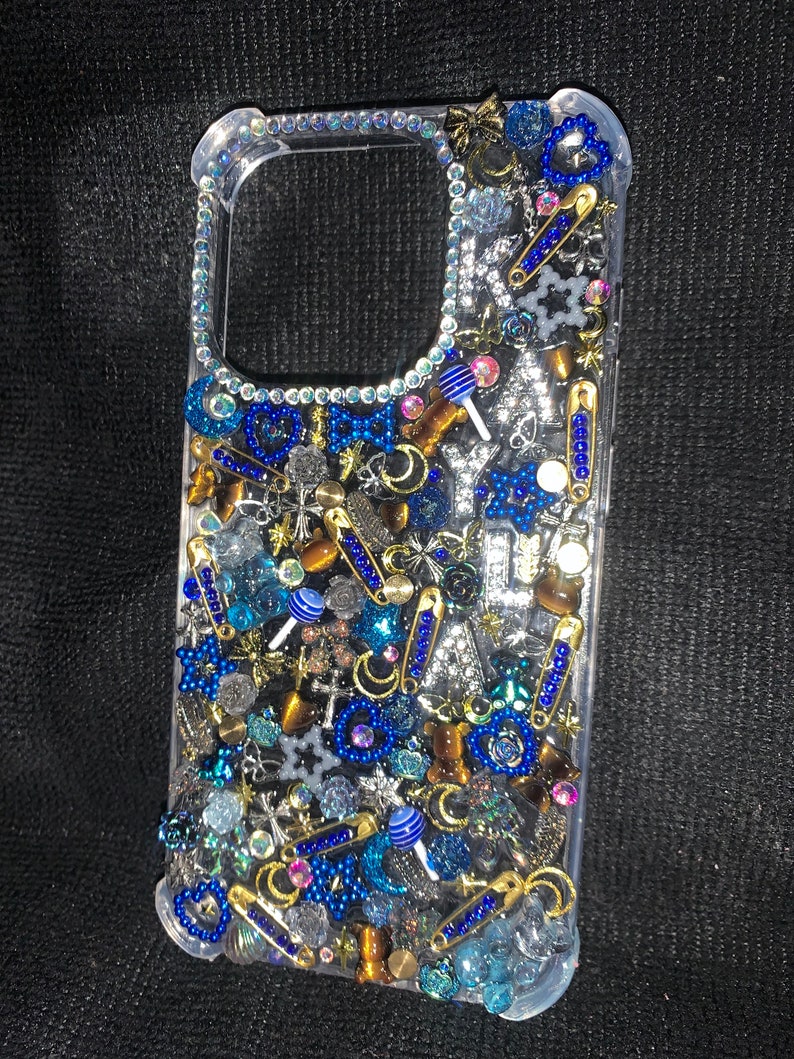 Stary Night Blue & Gold iPhone Android Junk Phone Case - Etsy