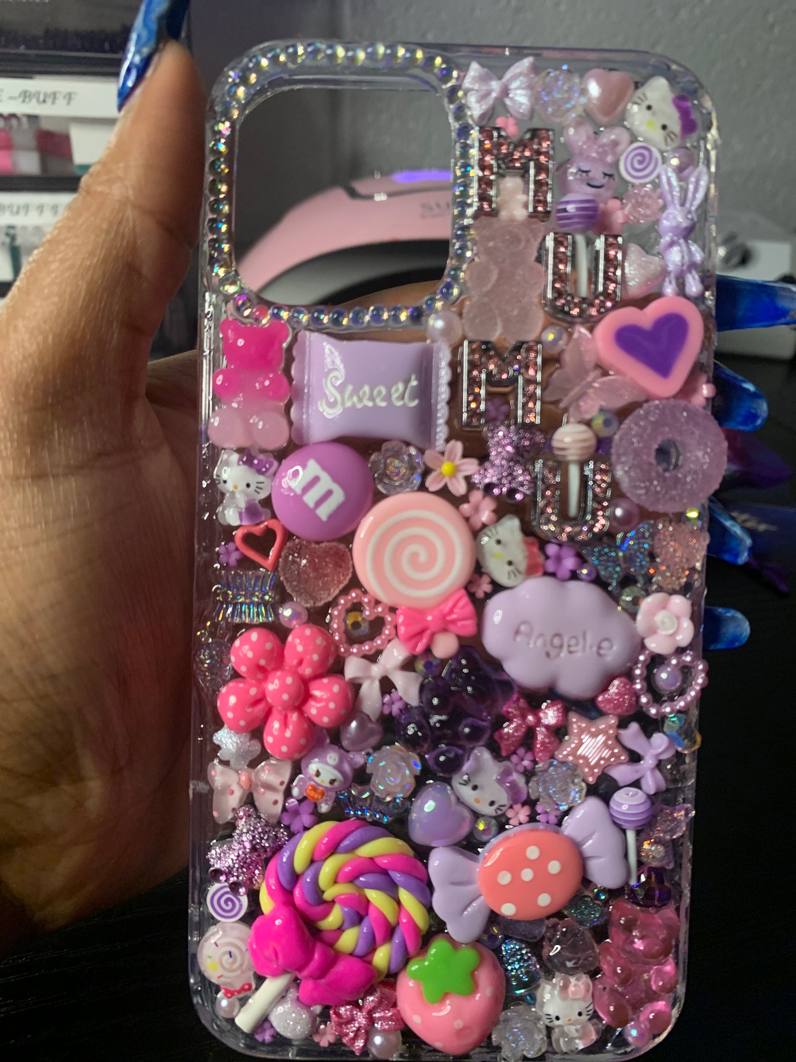 Pink & Purple Sweet Cheeks iPhone Android Junk Phone Case - Etsy