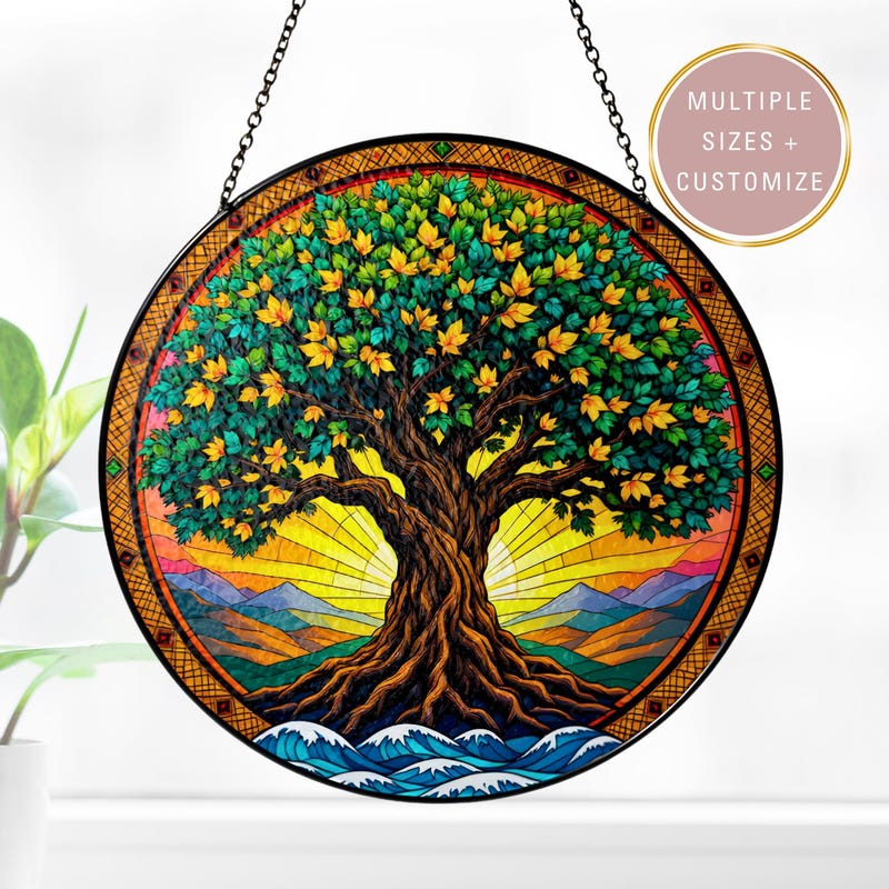 Tree of Life Suncatcher - Etsy