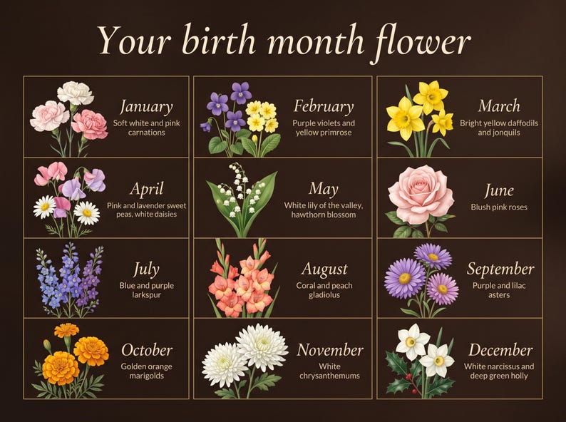Personalized Birth Flower Glass Cutting Board, Custom Mothers Day Gift ...