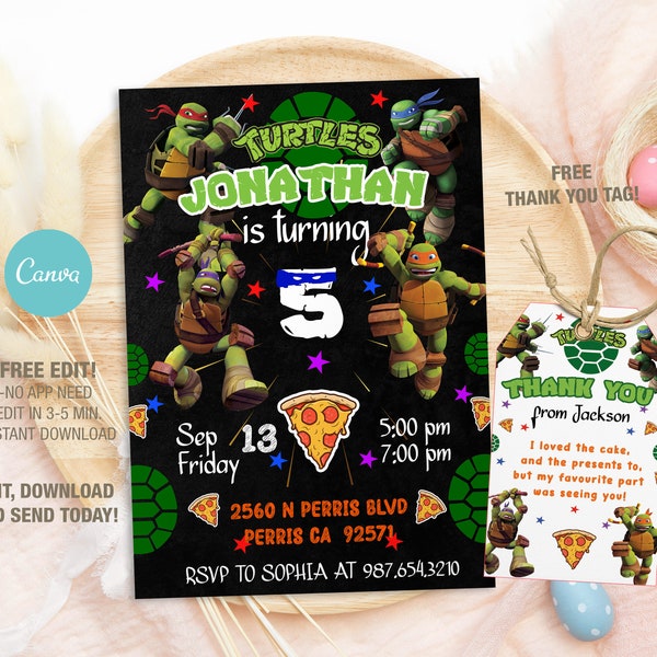 Ninja Turtles Party - Etsy