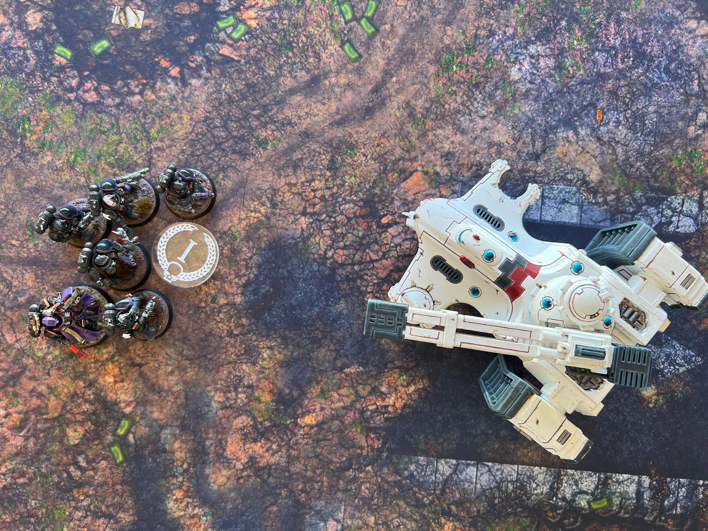 Warhammer 40K Objective Markers. Set of 6, Black or Clear Acrylic ...