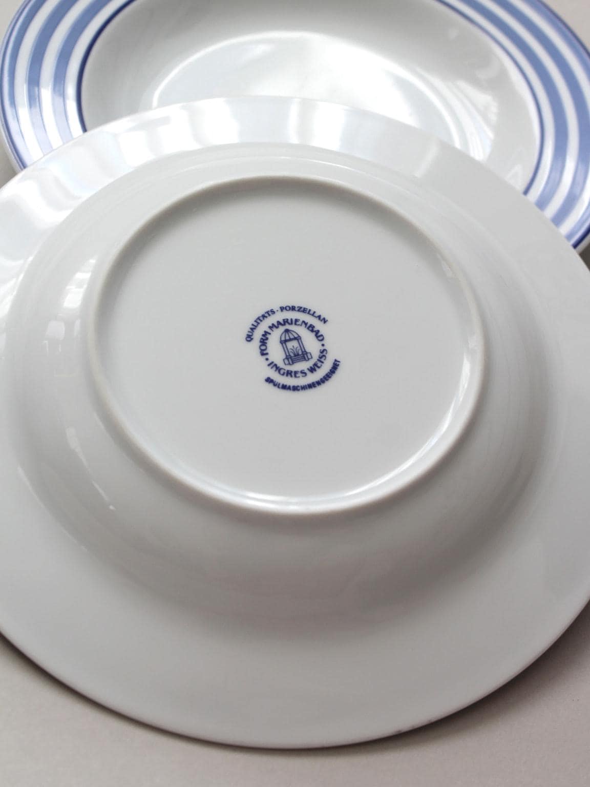 Form Marienbad Ingres Weiss Porcelain Plates Set - Etsy