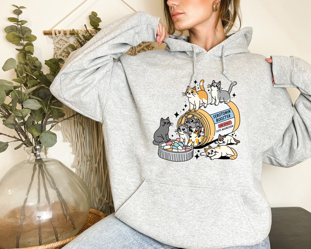 Antidepressant Cat Sweatshirt: Funny Mental Health Cat Lover Gift - Etsy