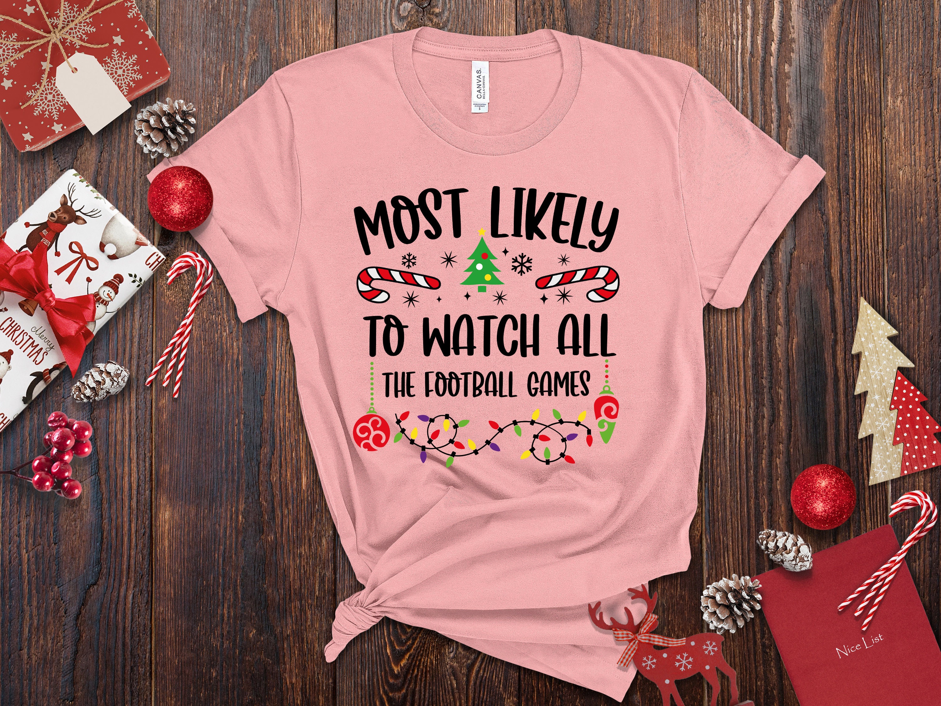 Family Matching Christmas T-shirts, Most Likely to Christmas Shirt ...