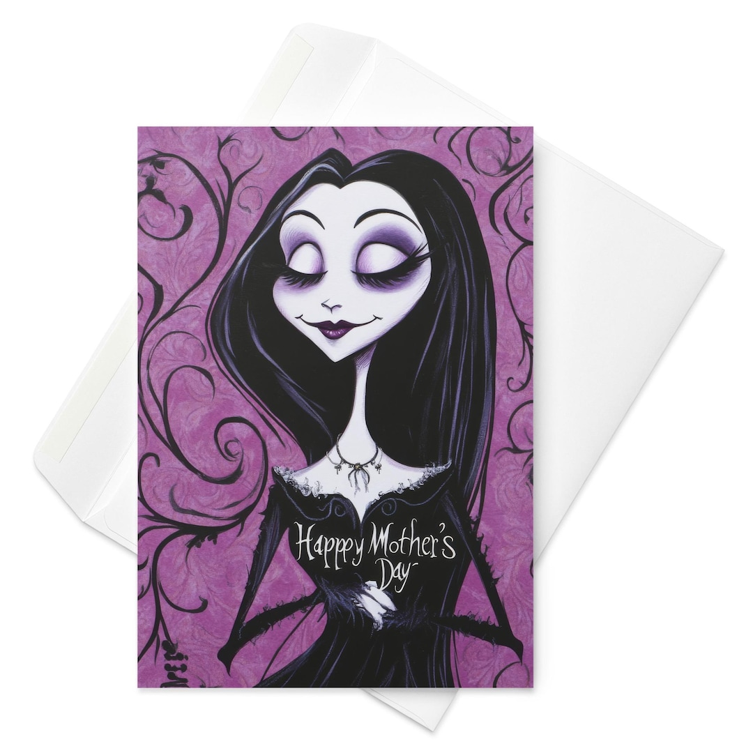Elegant & Eerie – Gothic Mother's Day Card, Spooky Mom Gift, Dark ...