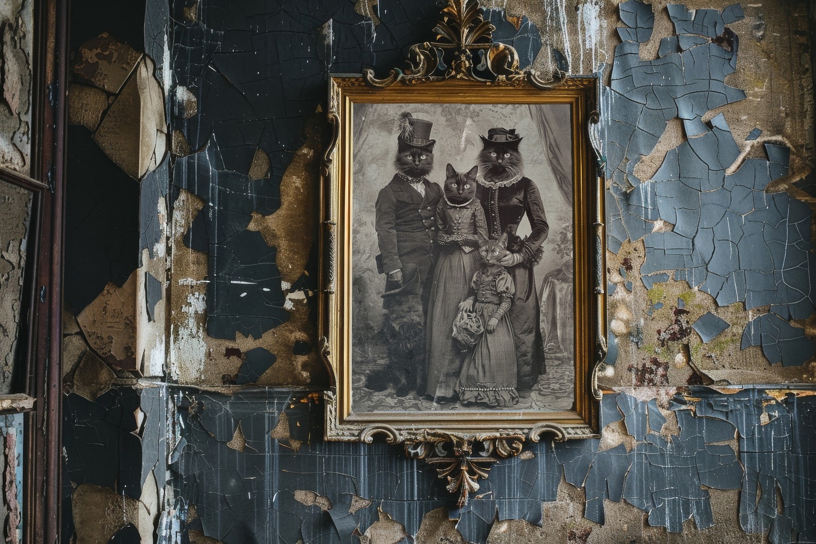 Feline Aristocracy - LIMITED EDITION Gothic Vintage Art Print, 18th ...
