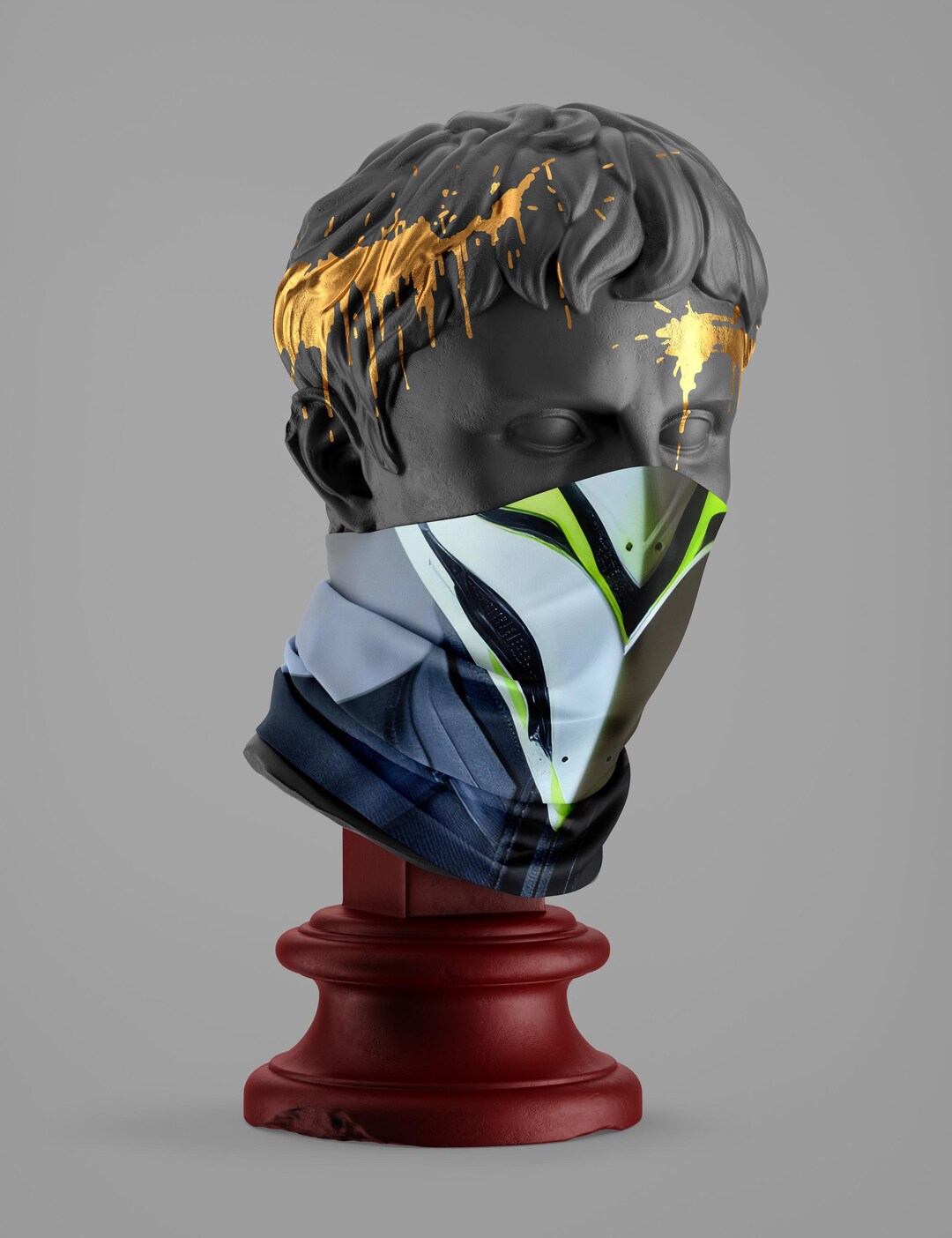 Cyber Ninja Neck Gaiter – Genji Overwatch Inspired | Gothic Cosplay ...