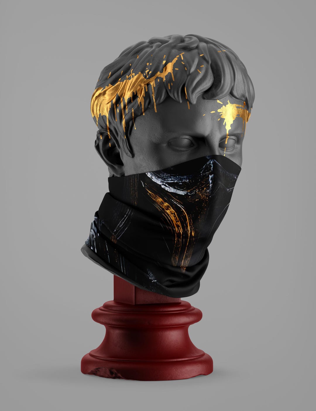 Shadow Wraith Gothic Face Gaiter - Noob Saibot Inspired, Ninja Mask ...