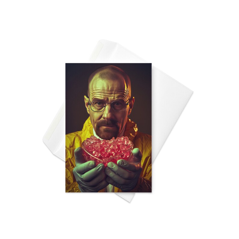 Walter White Meth Heart Valentine's Card - Breaking Bad Inspired ...
