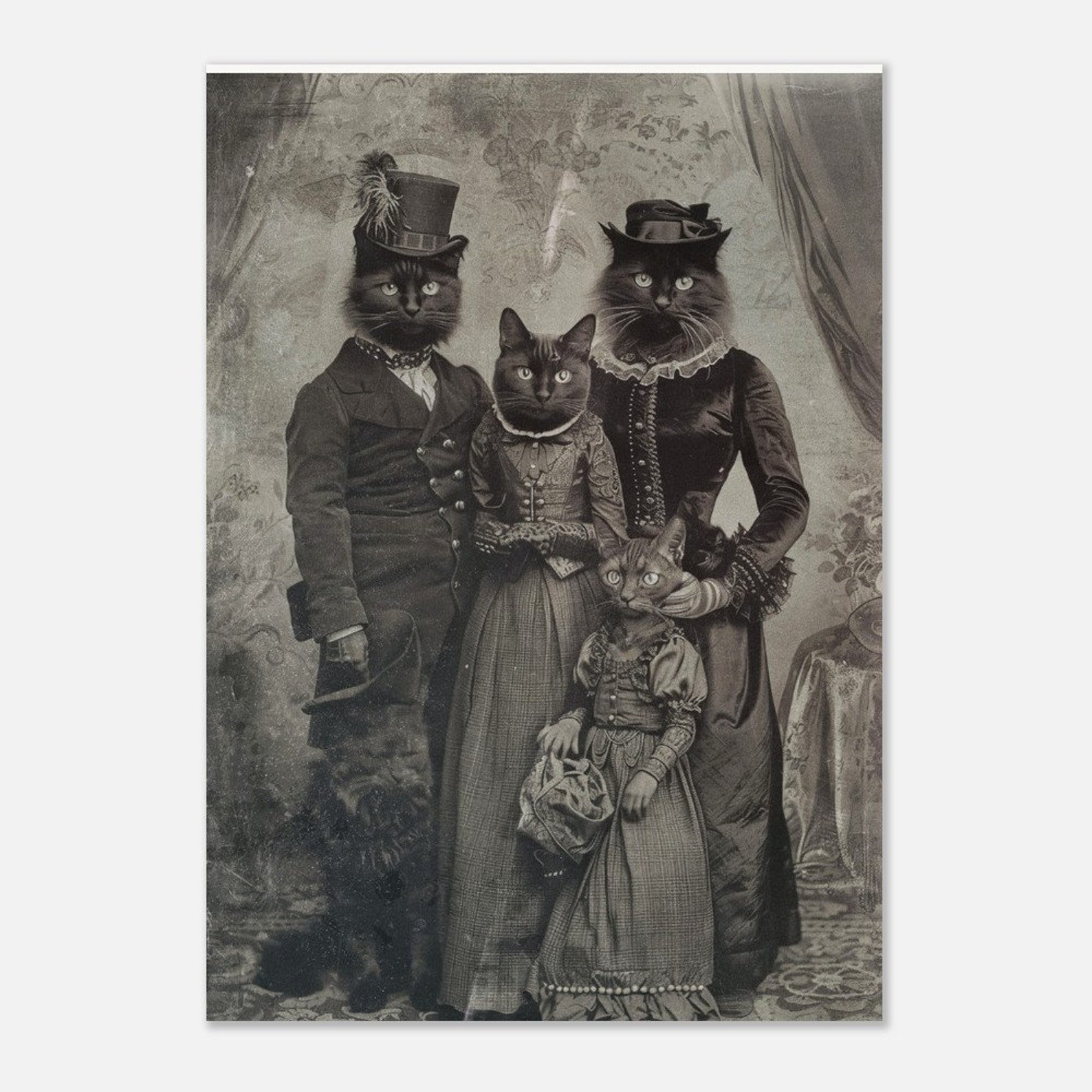 Feline Aristocracy LIMITED EDITION Gothic Vintage Art Print, 18th ...