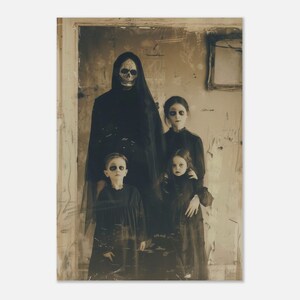 Creepy Kinfolk - LIMITED EDITION Gothic Art Print, Skeleton Man With ...
