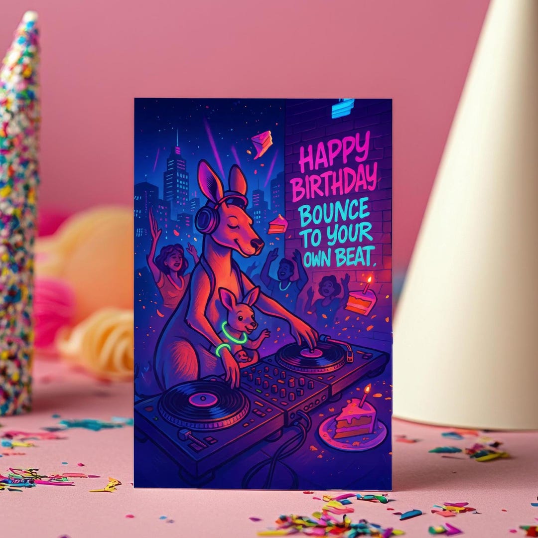 Kanga Beats – Funny Birthday Card Parody, DJ Kangaroo, Dance Party ...