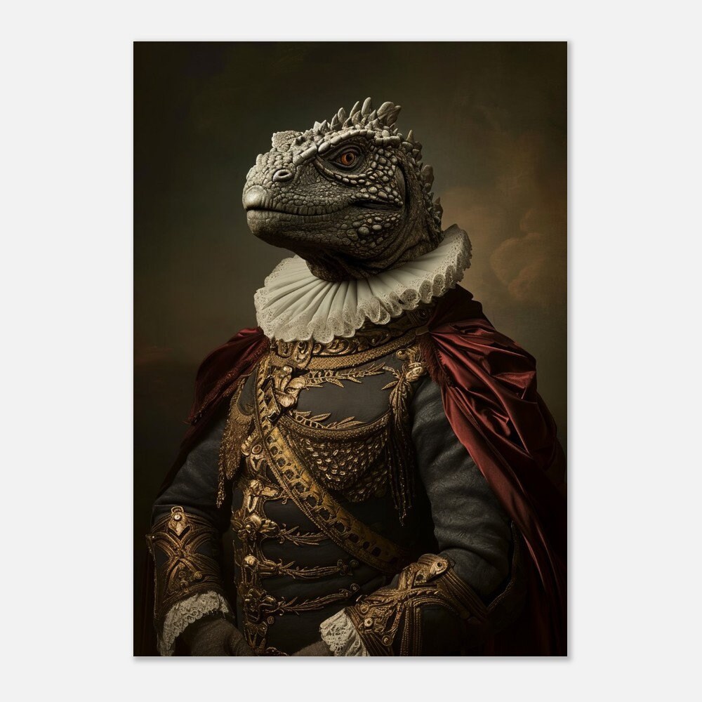 Gentleman Godzilla: Regal Roar 18th Century Gothic Portrait, LIMITED ...