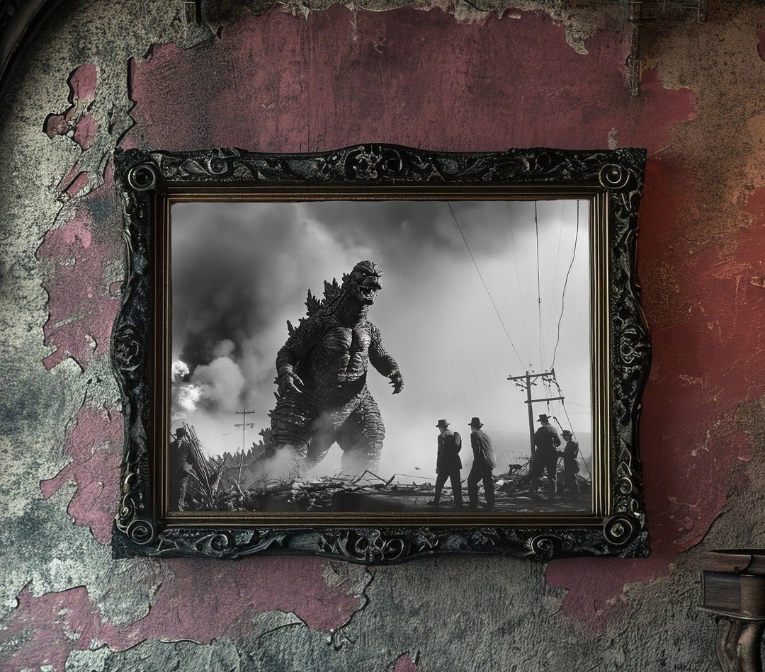 Godzilla Aftermath Art Print, King of Monsters Tribute, Kaiju ...