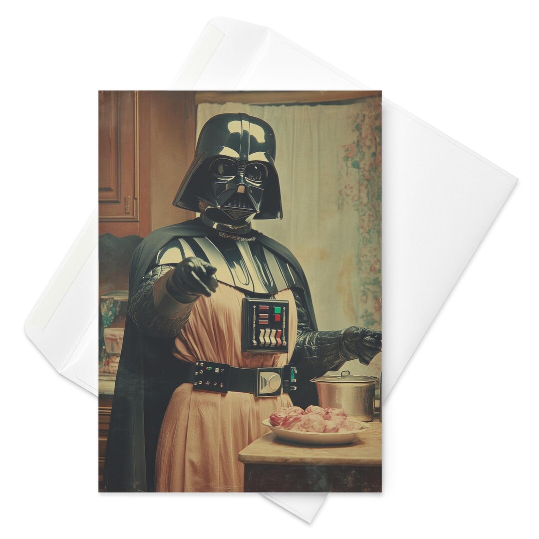 Darth Mom’s Kitchen – Funny Mother's Day Card, Star Wars Parody, Sci-fi ...