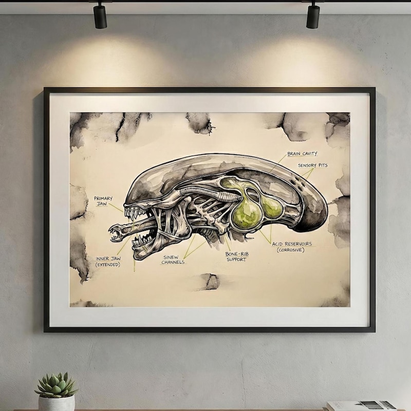 Alien Metal Poster - Etsy