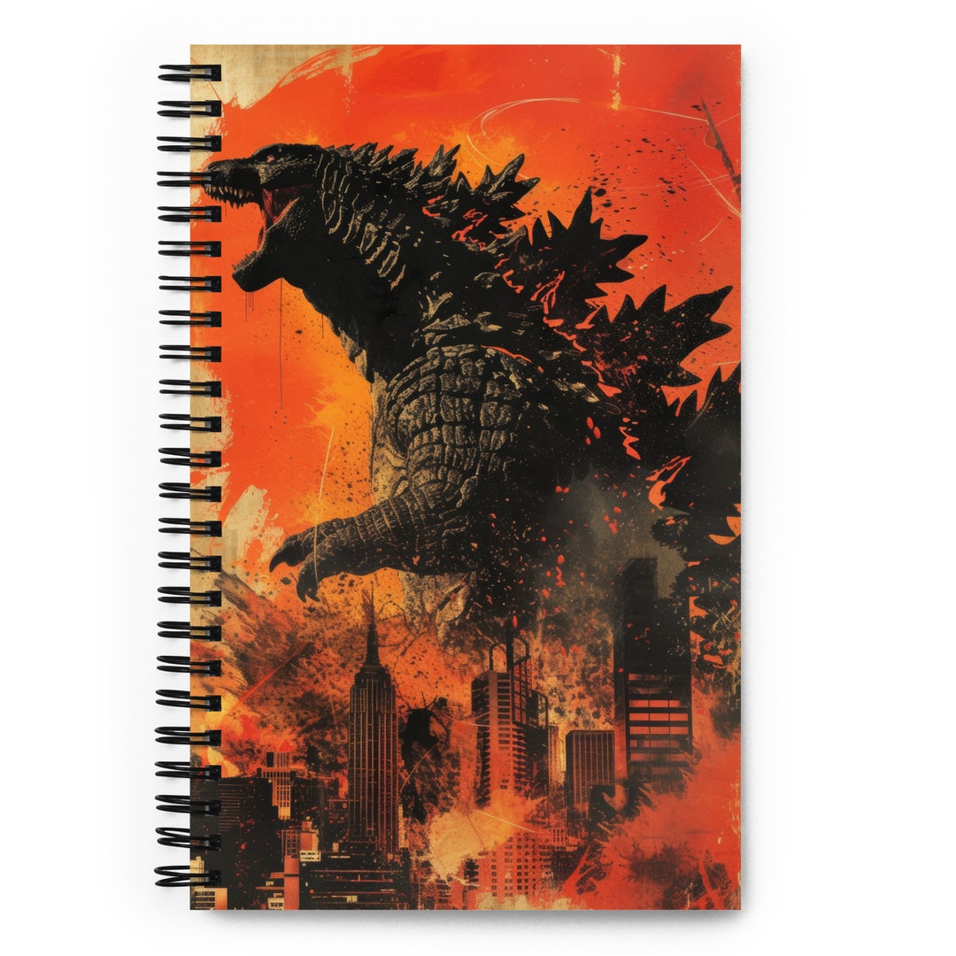 Monstrous Memoirs: Godzilla Cool Design Gothic Notebook, Lined Journal ...