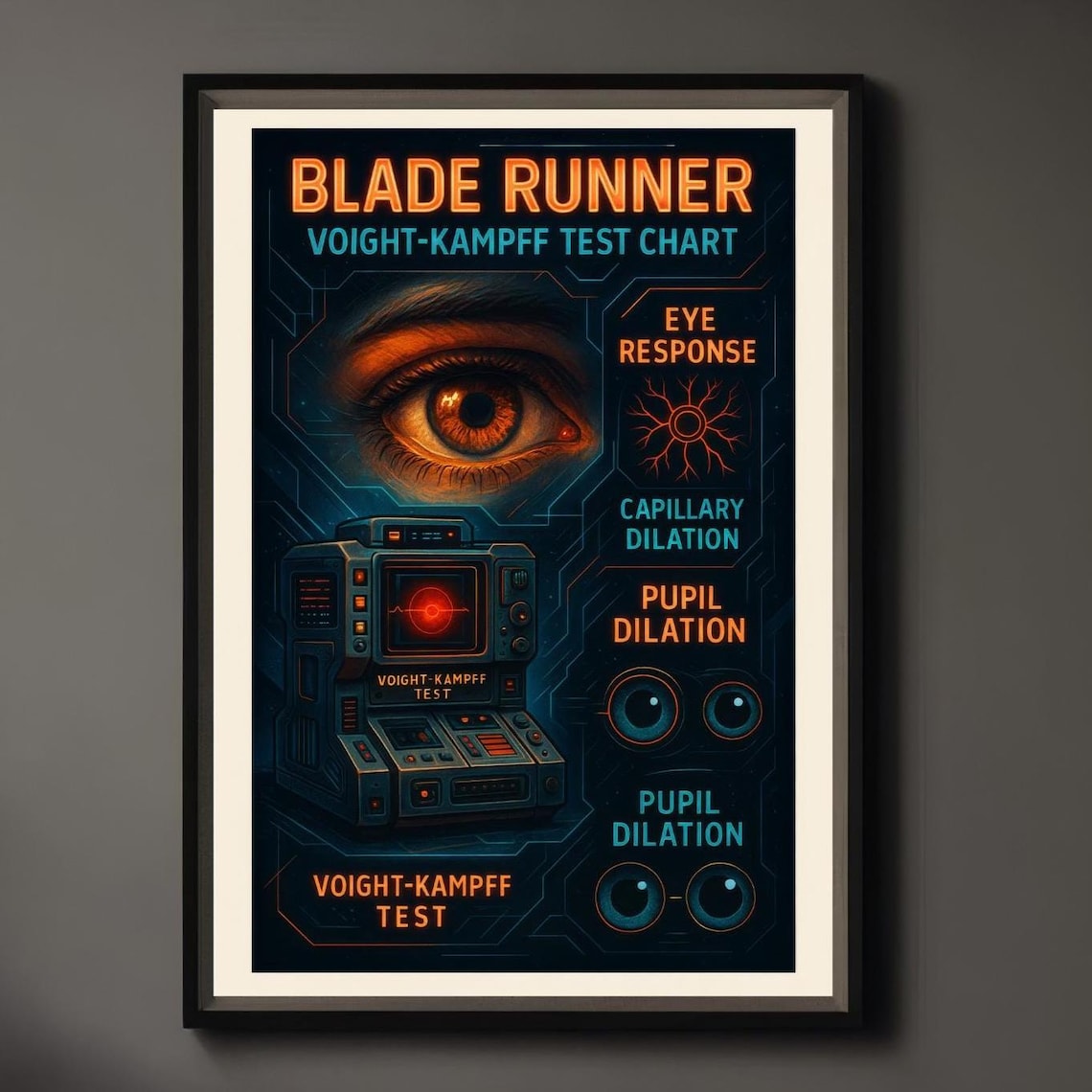 Test Subject 2049 – Voight-kampff Blade Runner Poster | Sci-fi Parody ...
