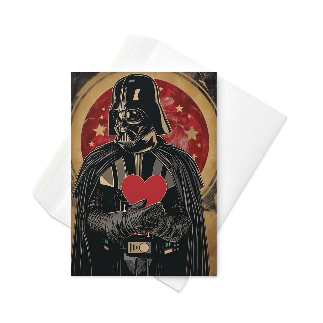 Star Wars Darth Vader Valentine's Card - Unique, Romantic, Designer ...