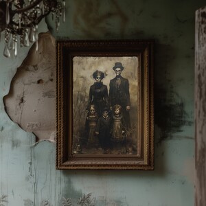 Bone Dynasty - LIMITED EDITION Gothic Art Print, Classic Skeleton ...