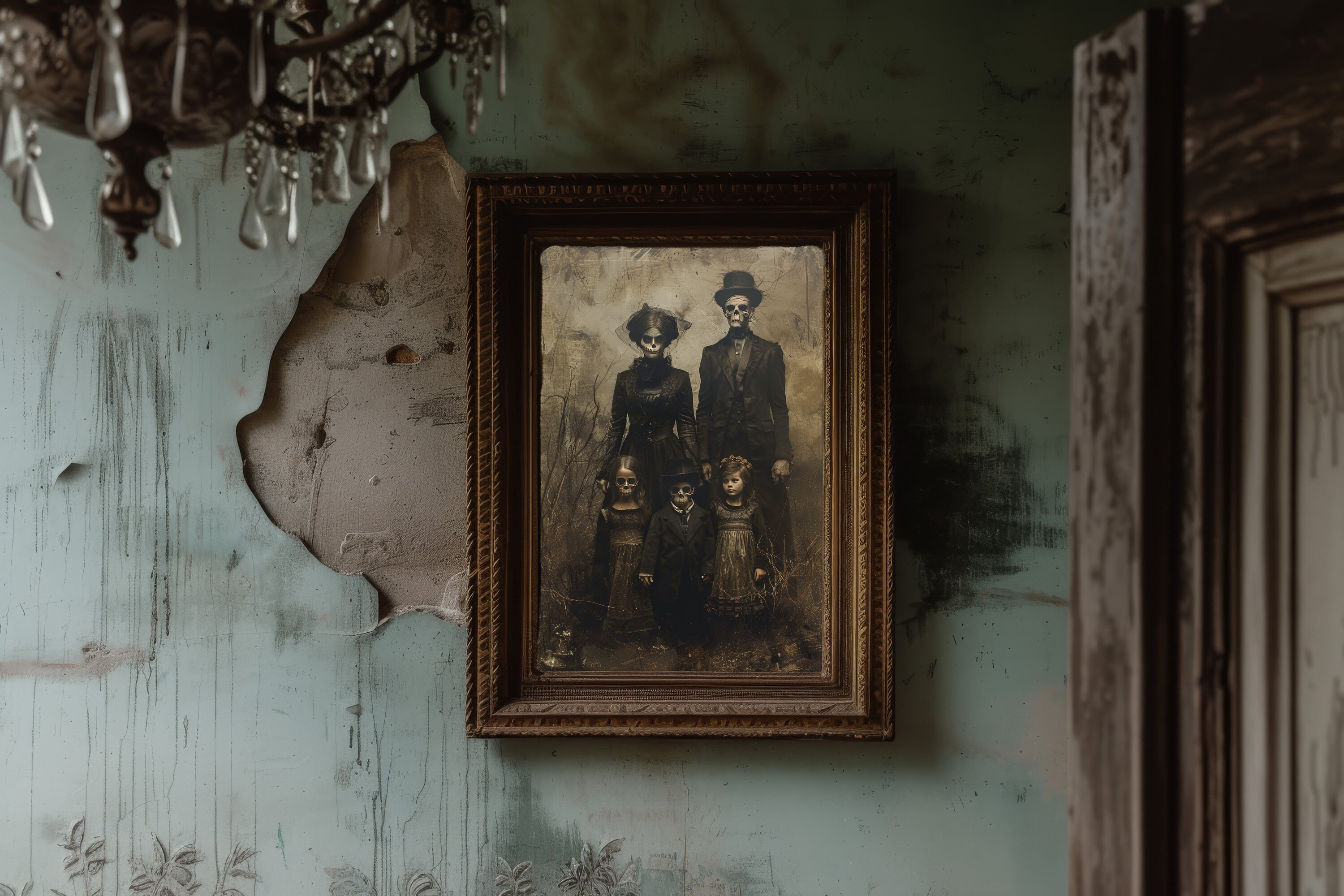 Bone Dynasty LIMITED EDITION Gothic Art Print, Classic Skeleton Family ...