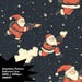 Flaming Festivities Cartoon Santa With Flamethrower Seamless Pattern ...