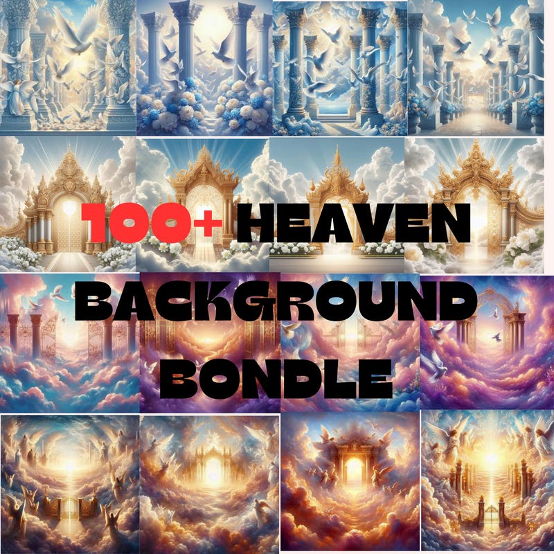 Heaven Background - Etsy
