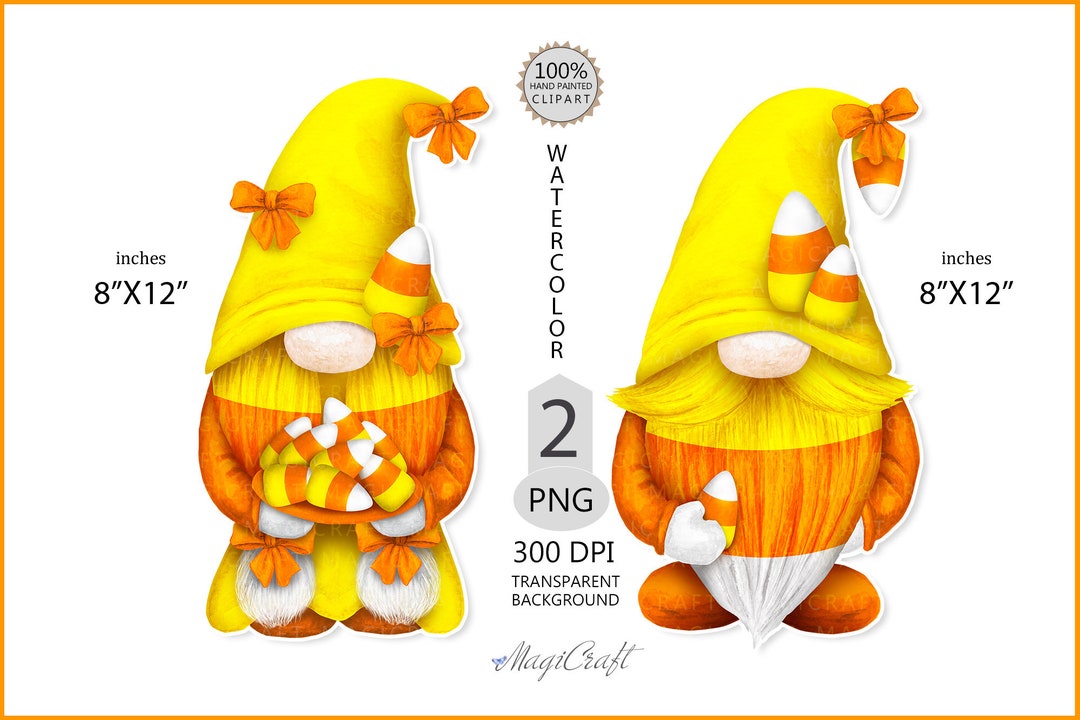 Candy Corn Gnomes Png Clipart, Halloween Gnome PNG, Candy Corn Gnome ...