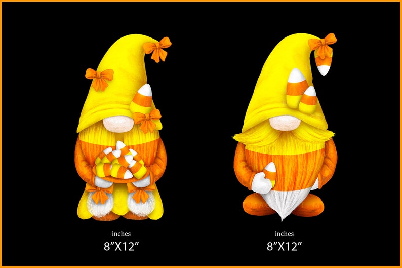 Candy Corn Gnomes Png Clipart, Halloween Gnome PNG, Candy Corn Gnome ...