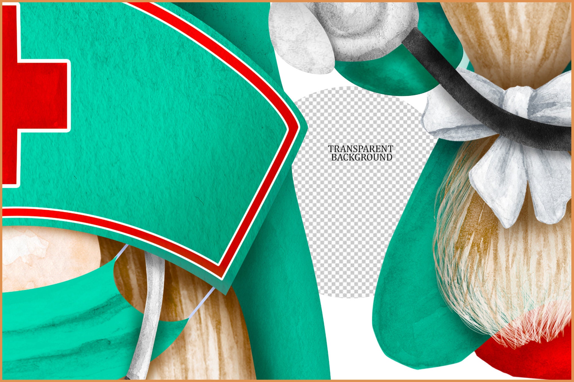 Medical Gnomes Png Clipart, Watercolor Gnome Medical Sublimation Png ...