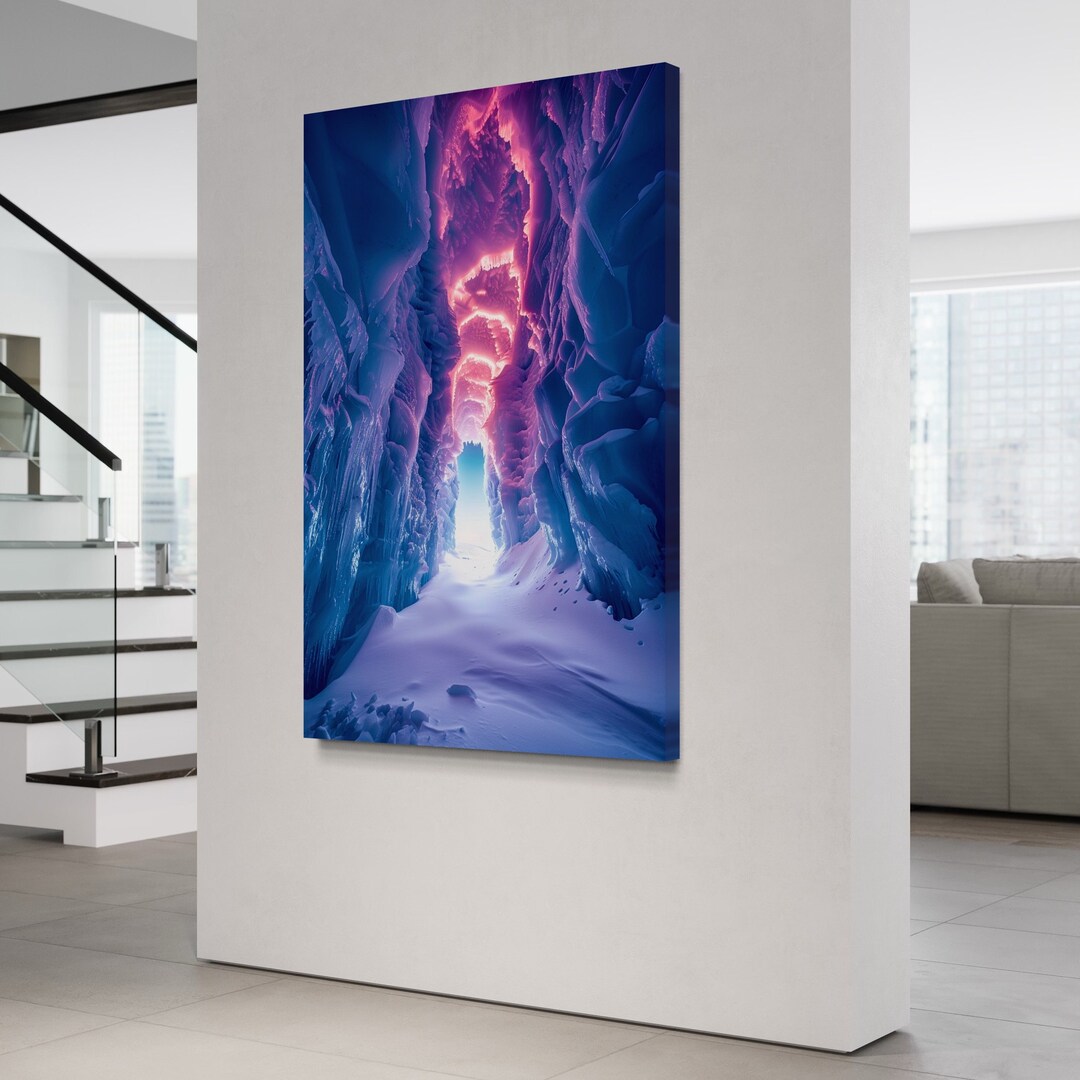 Ice Cave Wall Art, Cave in Antarctica, Iceberg, Glacier Photography ...