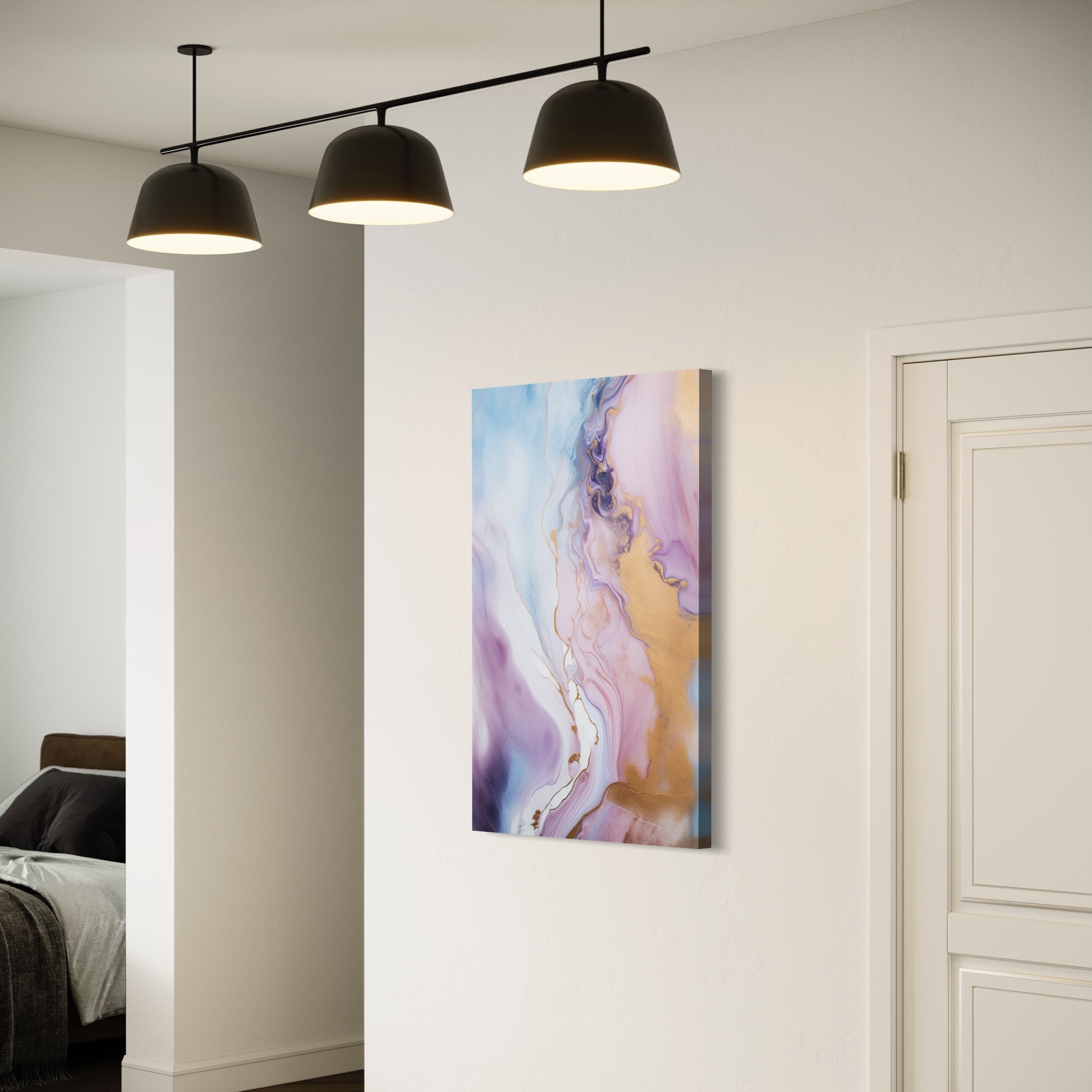 Abstract Fluid Wall Art, Melting Lines Wall Art, Abstract Wall Art ...