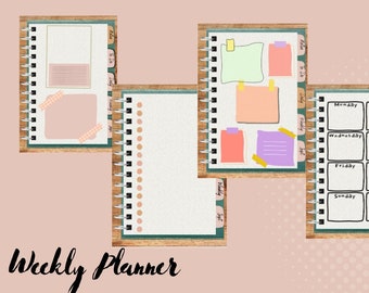 Digital Weekly Planner - Etsy