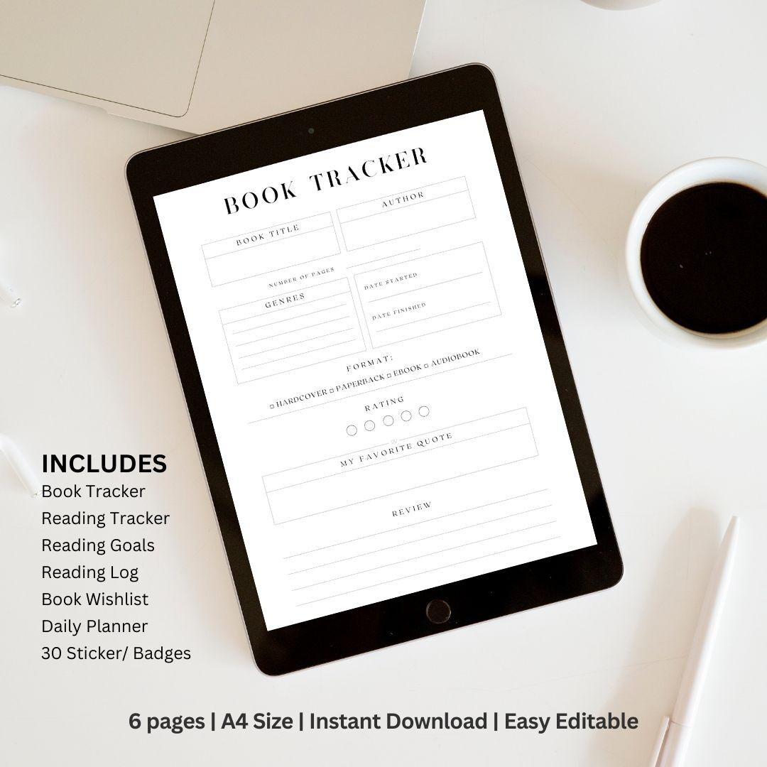 Reading Log Printable Book Tracker Reading Tracker, Books to Read ...