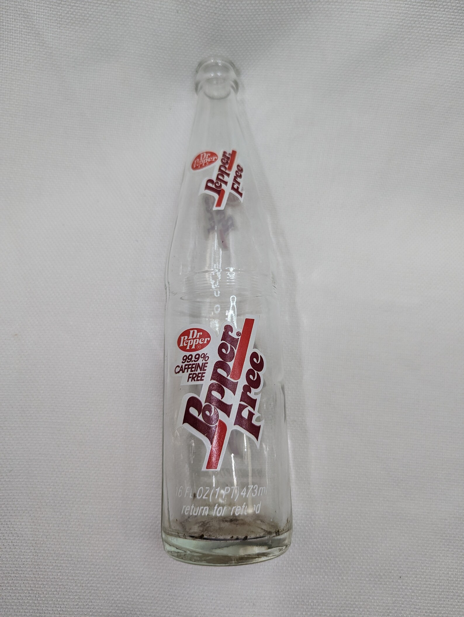 Vintage 1983 Dr Pepper Glass Bottle, 16 Oz Pepper Free Doctor Pepper ...