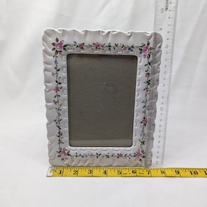 Vintage Floral Ceramic/porcelain Picture Frame, Made in Taiwan - Etsy