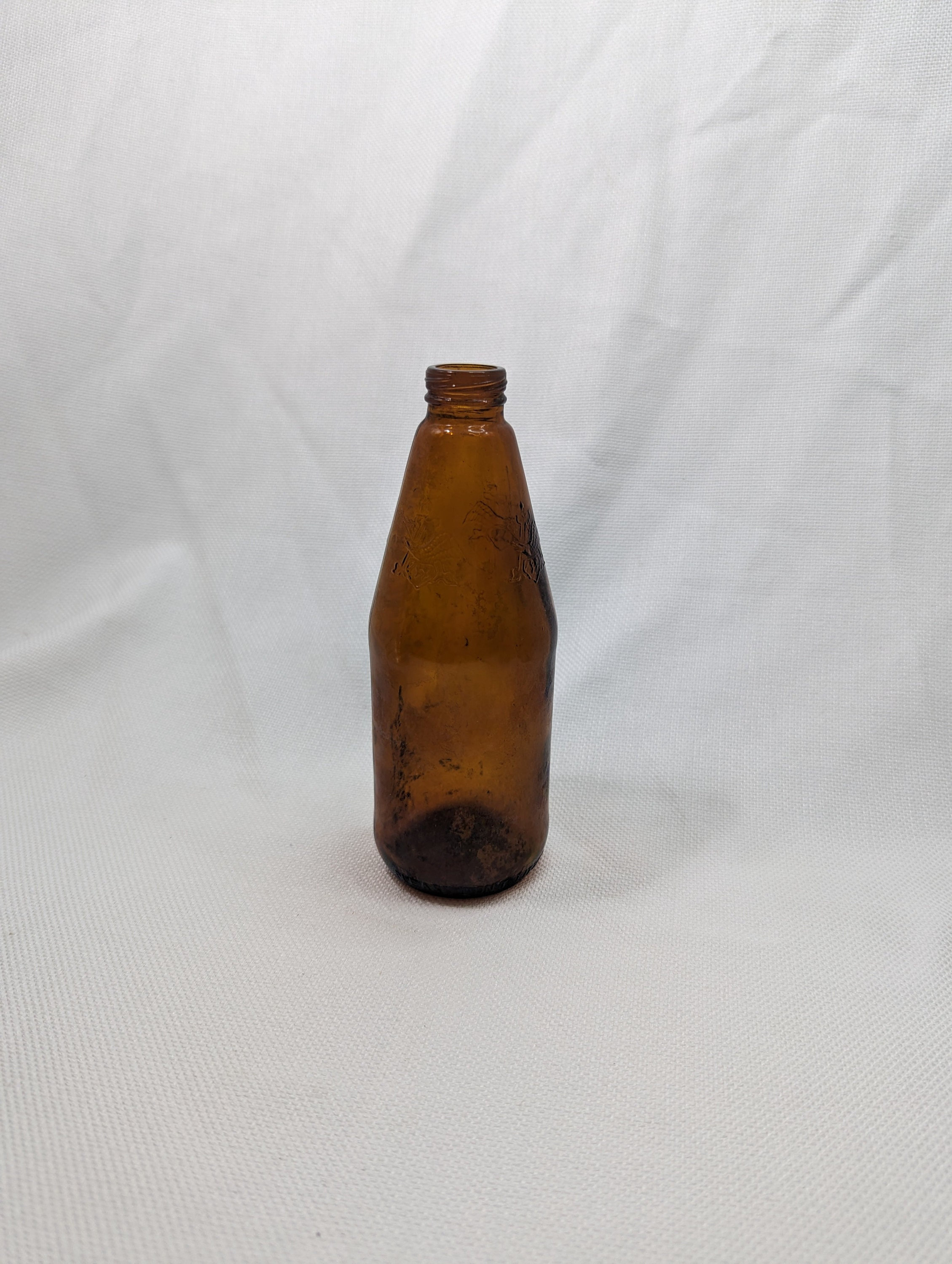 Vintage 1980 Anheuser Busch Amber Brown Glass Bottle With Eagle A ...