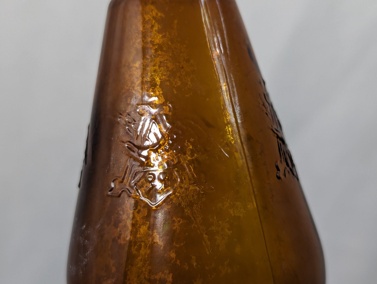 Vintage 1980 Anheuser Busch Amber Brown Glass Bottle With Eagle A ...