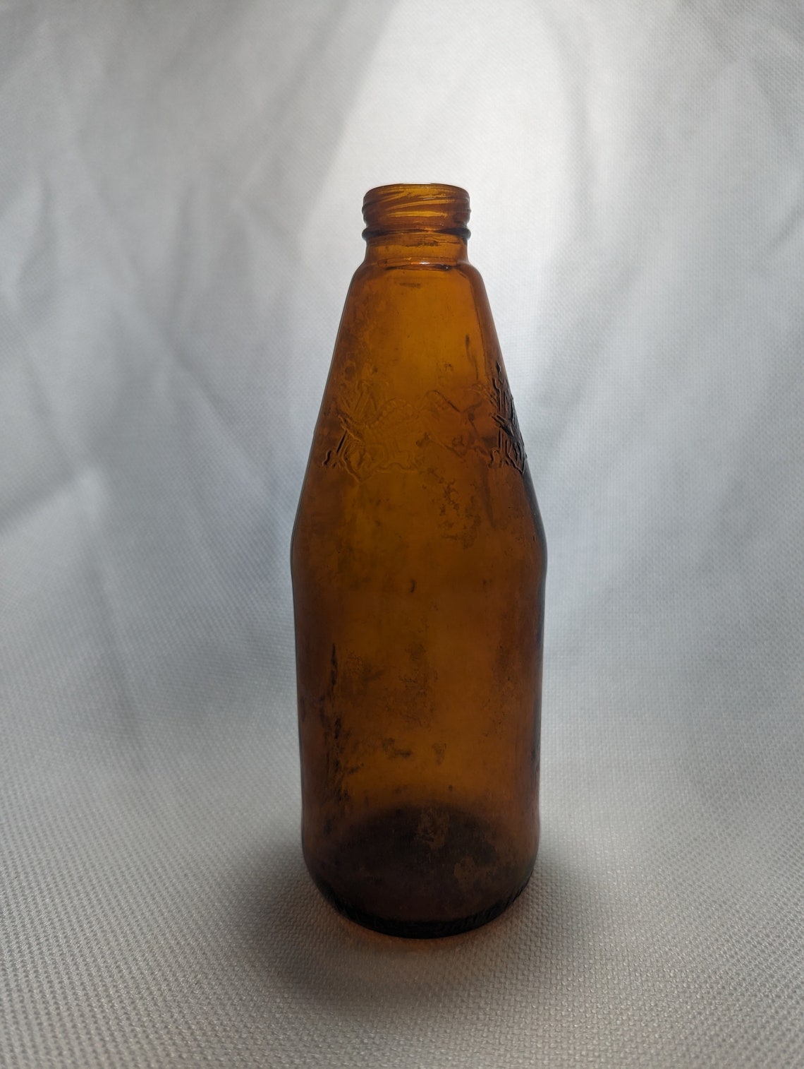Vintage 1980 Anheuser Busch Amber Brown Glass Bottle With Eagle A ...