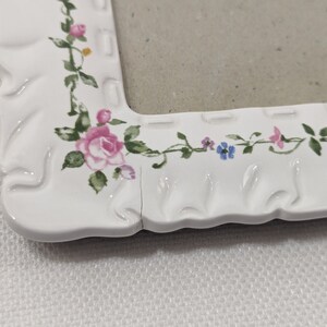 Vintage Floral Ceramic/porcelain Picture Frame, Made in Taiwan - Etsy