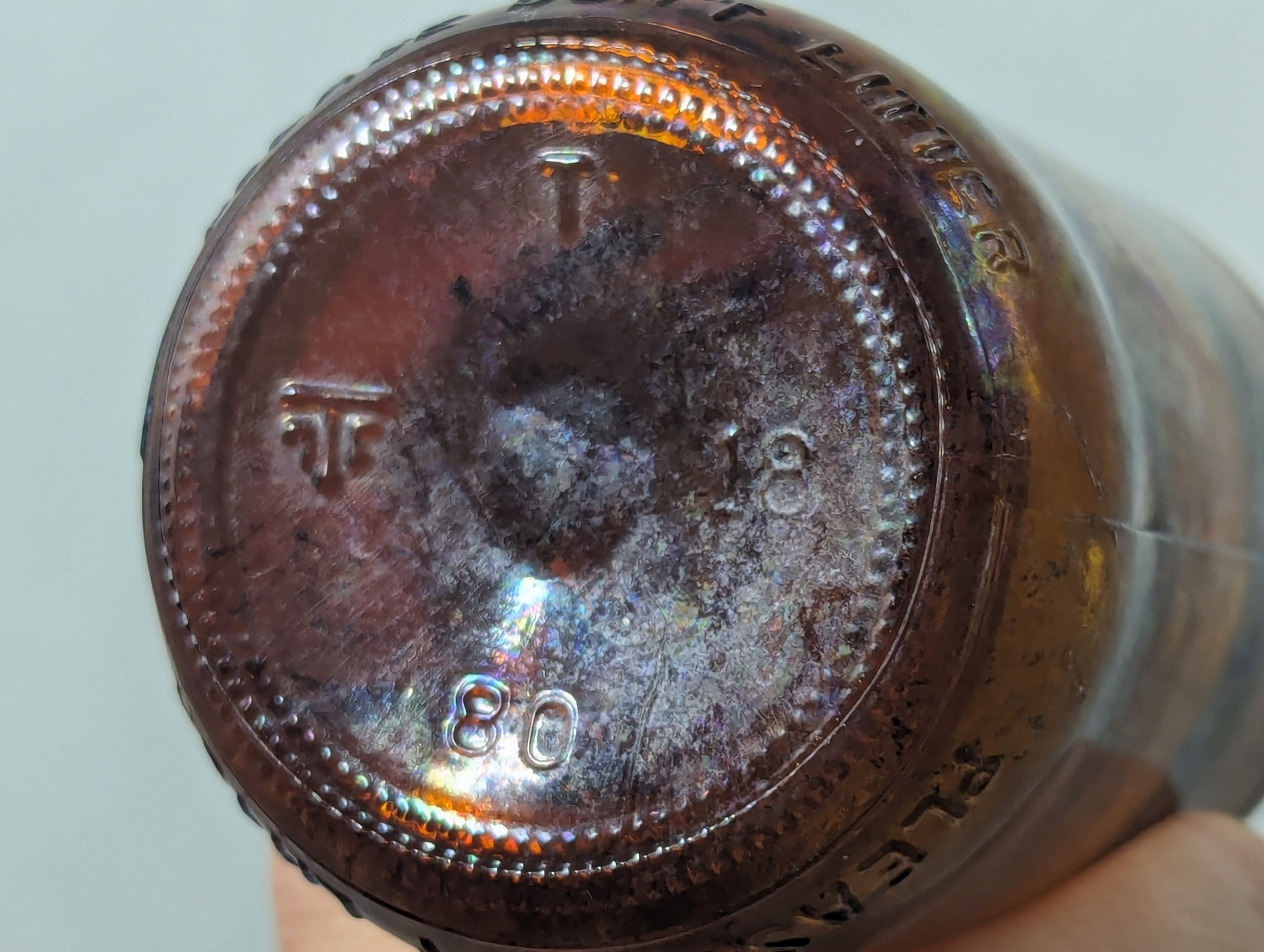 Vintage 1980 Anheuser Busch Amber Brown Glass Bottle With Eagle A ...
