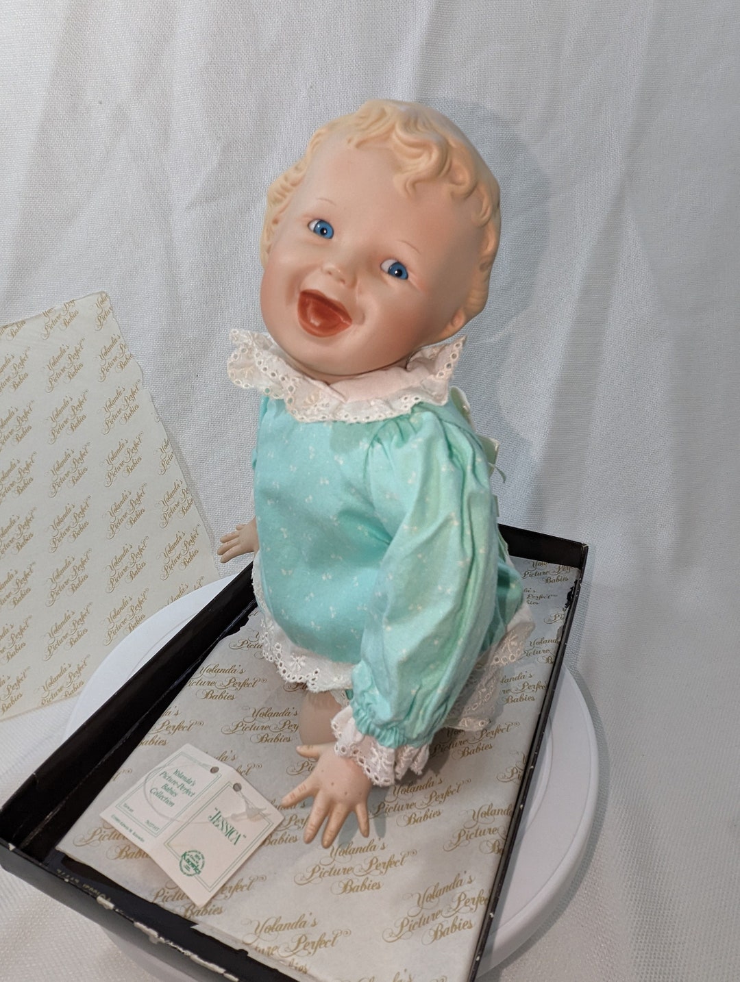 1988 Yolanda's Picture Perfect Babies, Jessica Porcelain Doll by Edwin ...