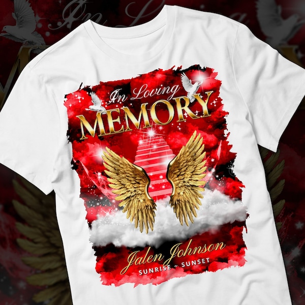 Memorial Sublimation for Shirts - Etsy